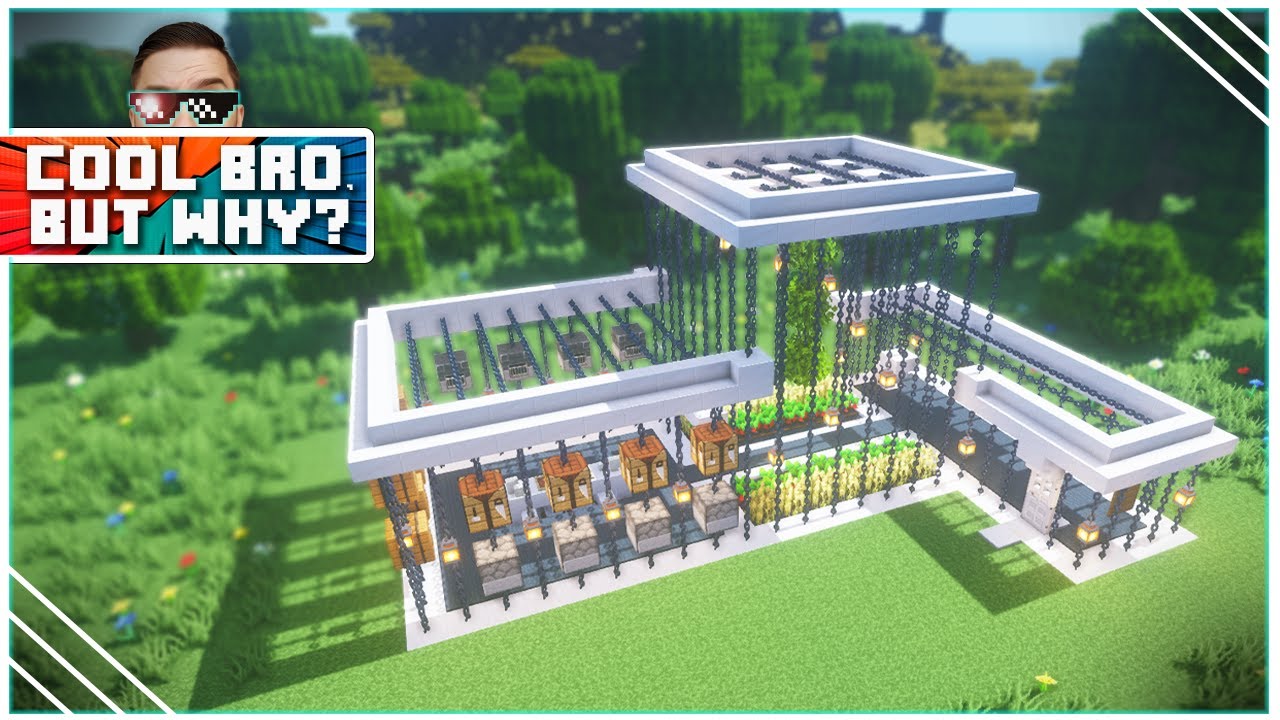 ⚒️ Minecraft Tutorial: Base Made Entirely out of CHAINS! | Cool Bro ...