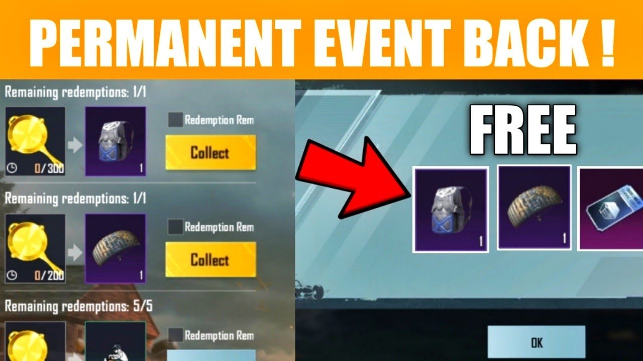 Bgmi Free : backpack and parachute | How to get Golden pen in Bgmi ...
