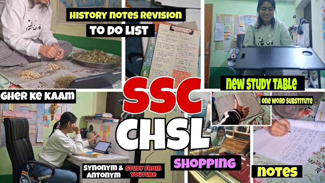 SSC CHSL VLOG📚📝 * revision of written notes * /🌟 productive study vlog ...
