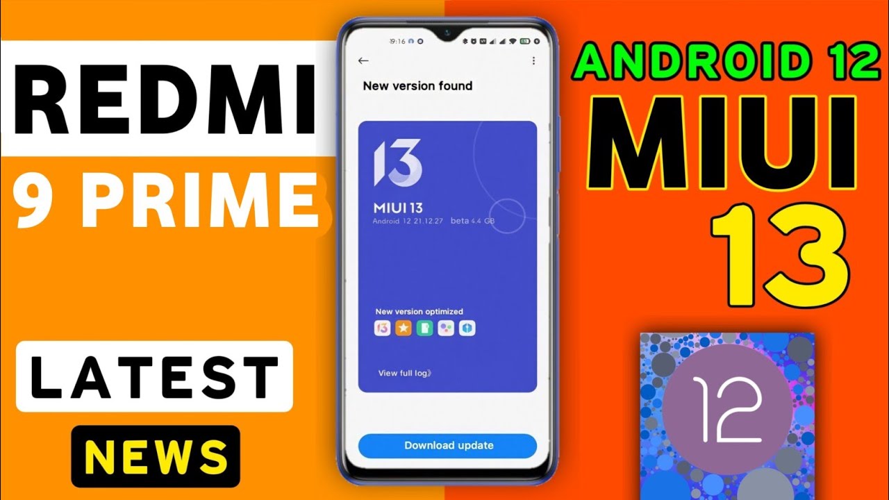 REDMI 9 PRIME MIUI 13 Android 12 Update | Redmi 9 Prime New Update Miui ...