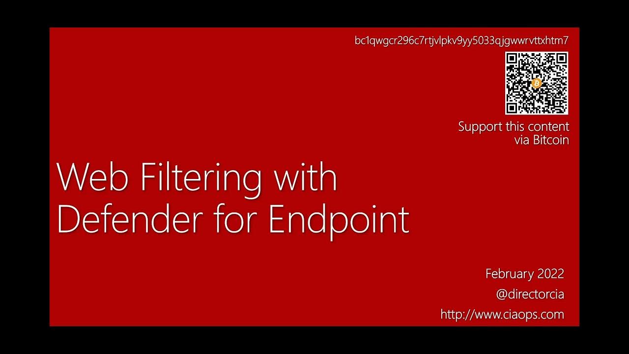 Web Filtering using Defender for Endpoint - YouTube