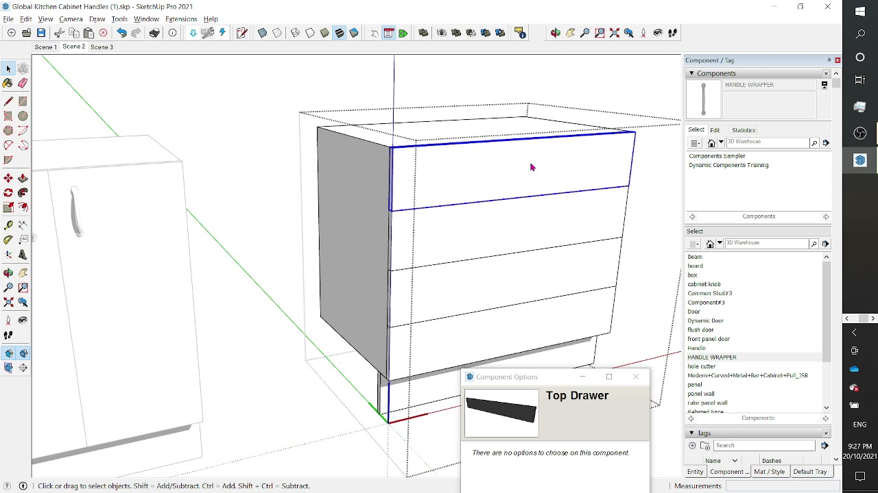 Sketchup: DC handle insert, replace (reload) and swap methods - YouTube