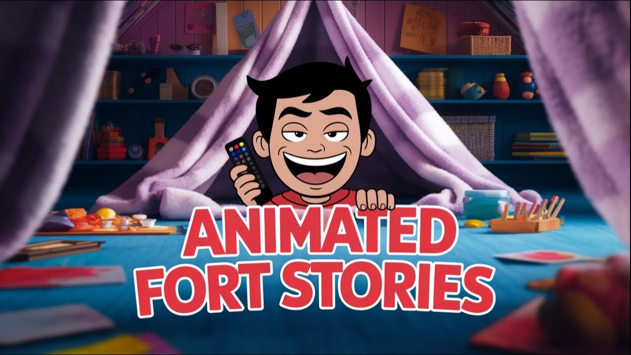 Living in a Blanket Fort for 24hours | Animated Stories | Cartoon ...