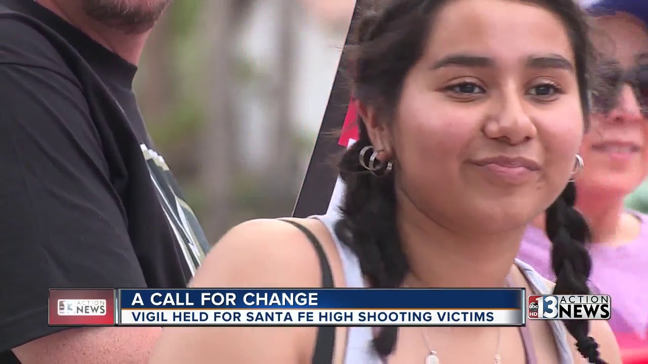 Texas school shooting victims remembered in Las Vegas - YouTube