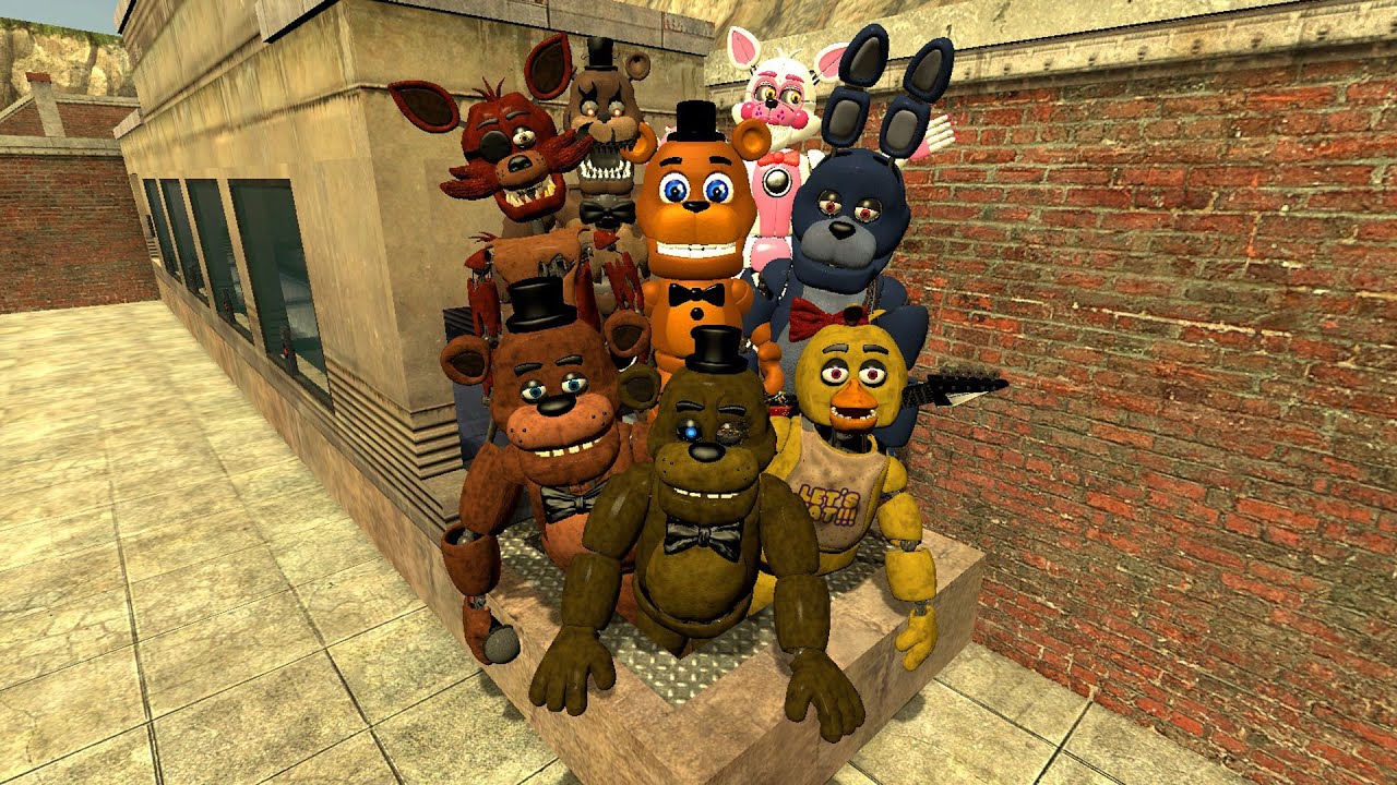 HYPER DESTROYING FNAF MOVIE ANIMATRONIC INTO RUBY STATUES In Garry's ...