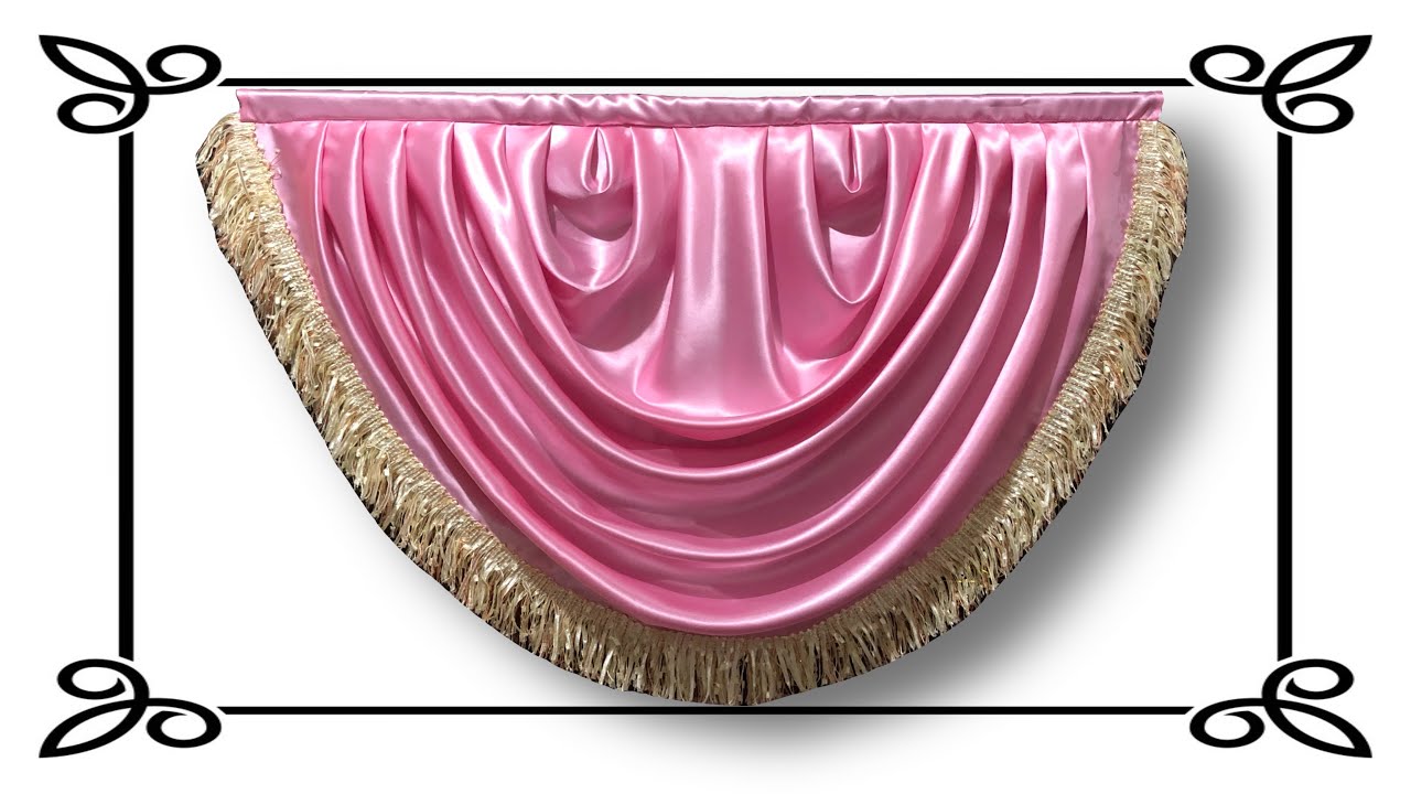 SWAG CURTAIN | Other Way Of Making Beautiful Swag Curtain | Full ...