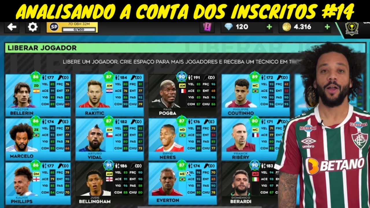 DLS 23 | Analisando o Time dos Inscritos #14 ( Marcelo Full Upado ...