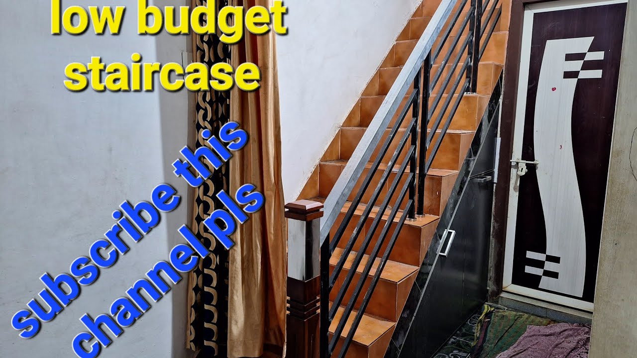 low budget stair railing/arc - YouTube