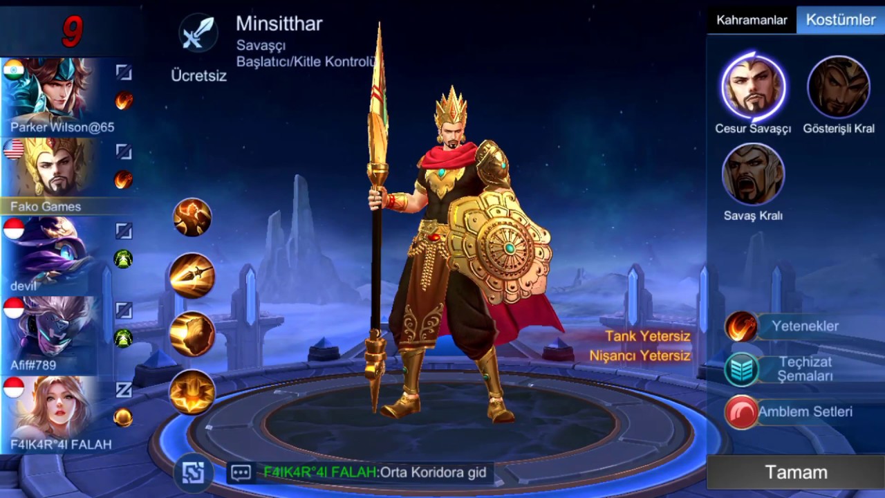 MİNSİTTHAR GAMEPLAY Mobile Legends : Bang Bang - YouTube
