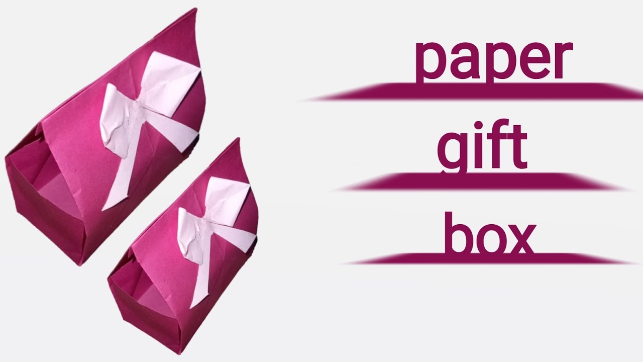 Diy paper gift box / paper craft / origami gift box diy / paper craft ...