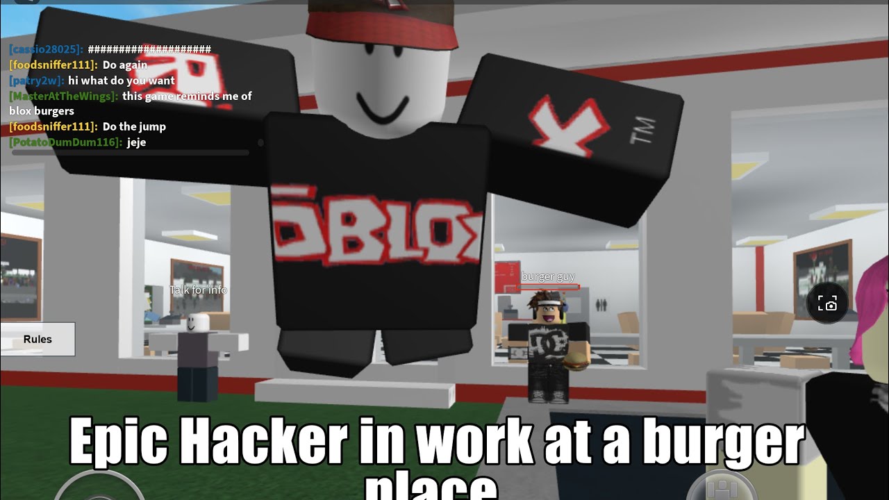 Epic hacker at work at a burger place 0MG!! [RetroStudio] - YouTube