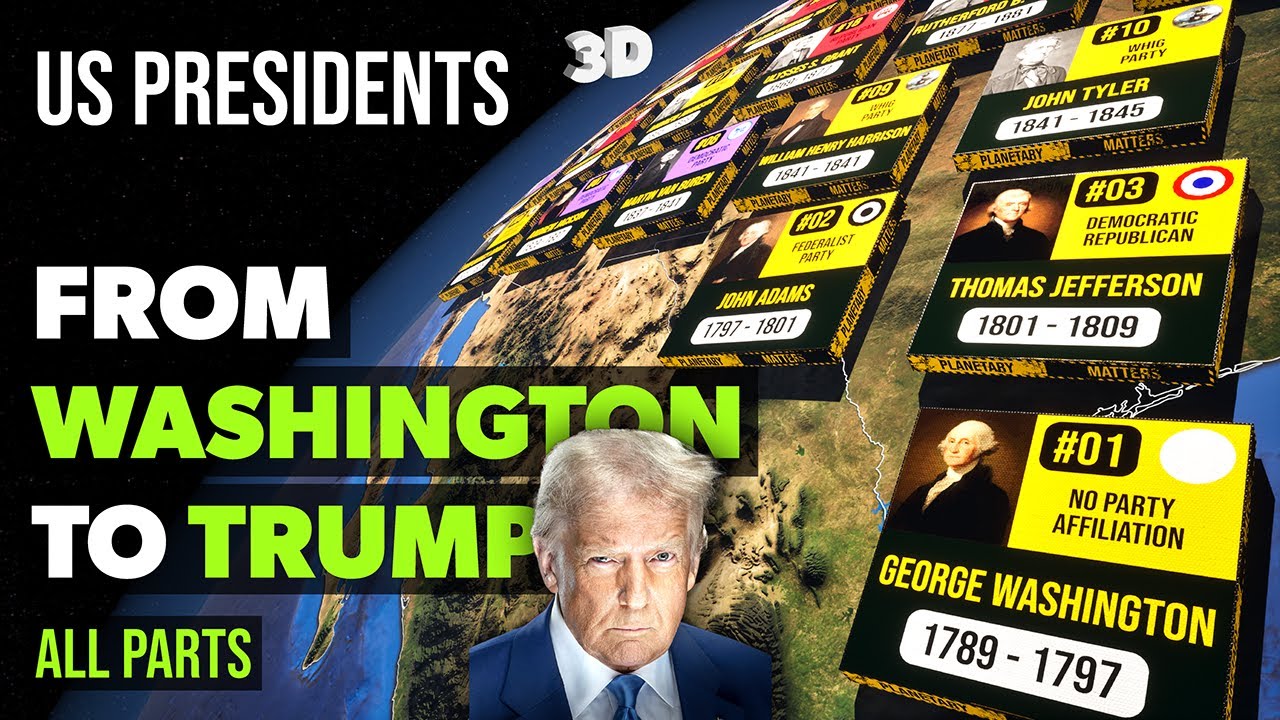 US Presidents - From Washington To Trump (ALL PARTS) - YouTube