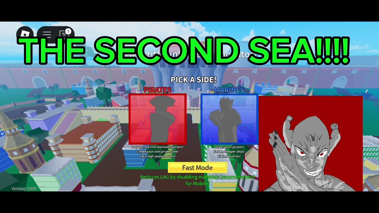 THE SECOND SEA (blox fruits roblox) - YouTube