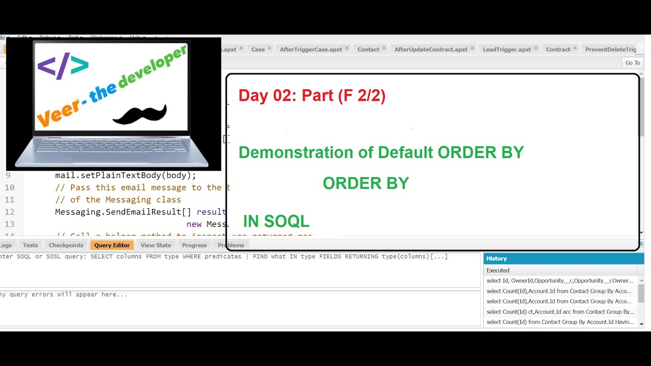 Day 2 (Part F-2/2): Default ORDER BY Demonstration - YouTube