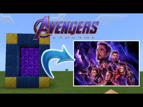 PORTAL TO THE AVENGERS ENDGAME DIMENSION IN MINECRAFT PE - YouTube