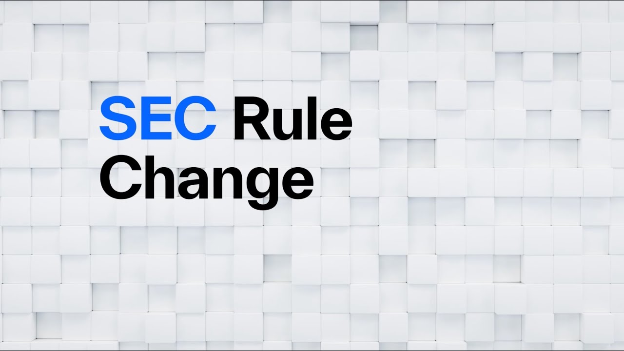 July 2023 SEC Rule Change - YouTube