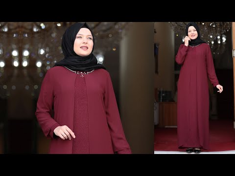 Parıltı Abiye Büyük Beden🌸Tesettür Abiye