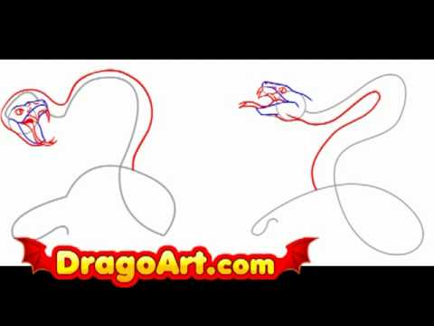 How to draw a Viper, step by step - YouTube