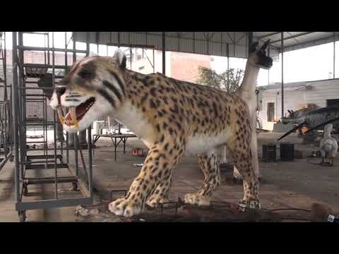 animatronic Leopard - YouTube