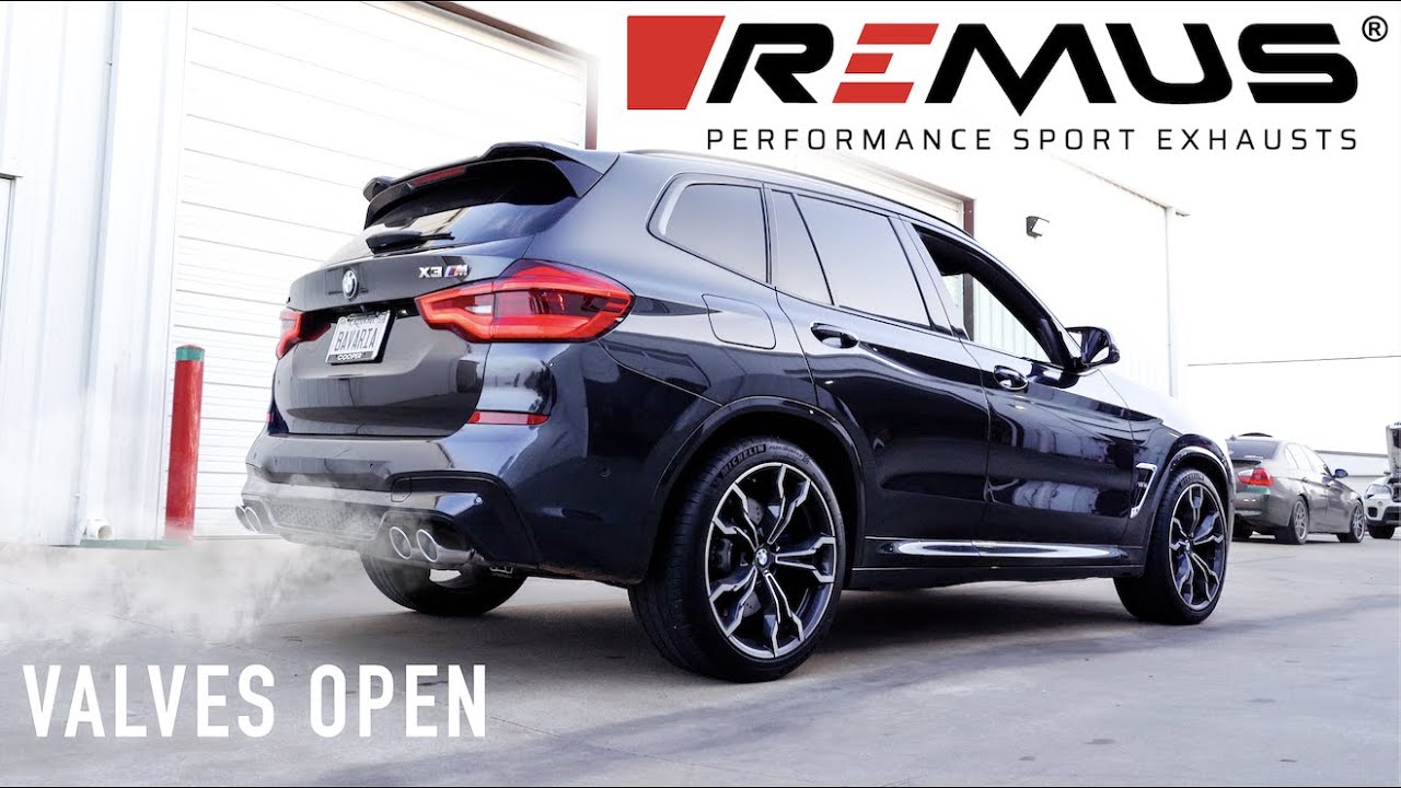 BMW X3 M REMUS Exhaust Install + Sound! (AGGRESIVE) - YouTube