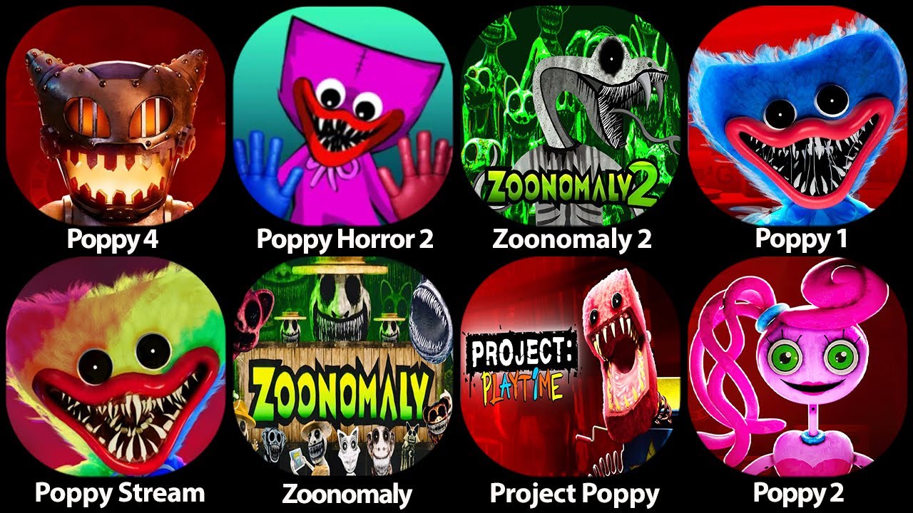 Poppy Playtime4, Poppy Horror, Zoonomaly 2, Poppy1, Poppu Stream ...