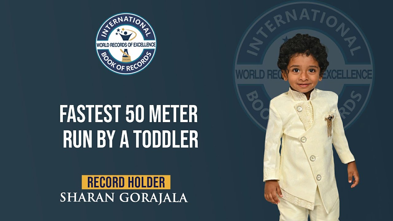 FASTEST 50 METER RUN BY A TODDLER - YouTube