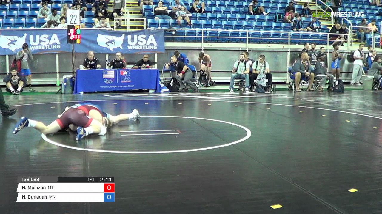 Cadet GR 138 Round of 128 - Hunter Meinzen (MT) vs. Nick Dunagan (MN ...