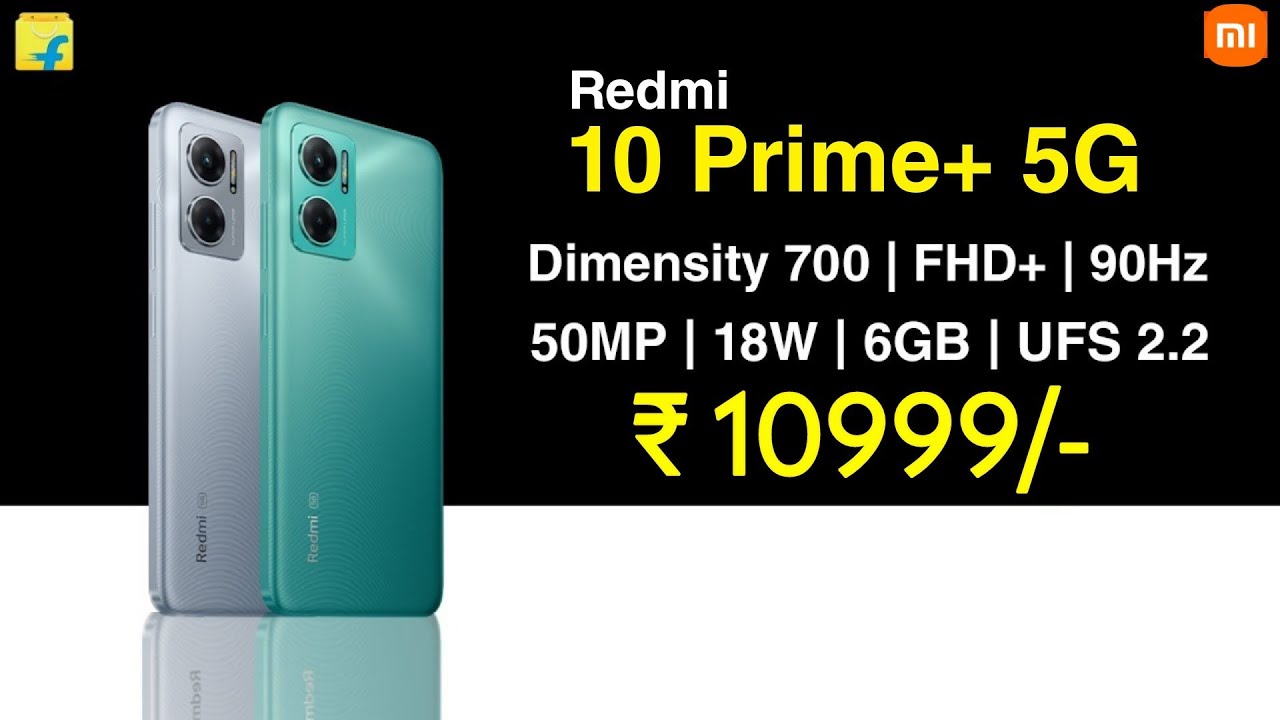 Redmi 10 Prime Plus 5G Launch in India With 6GB RAM 🔥 First Look, Price ...