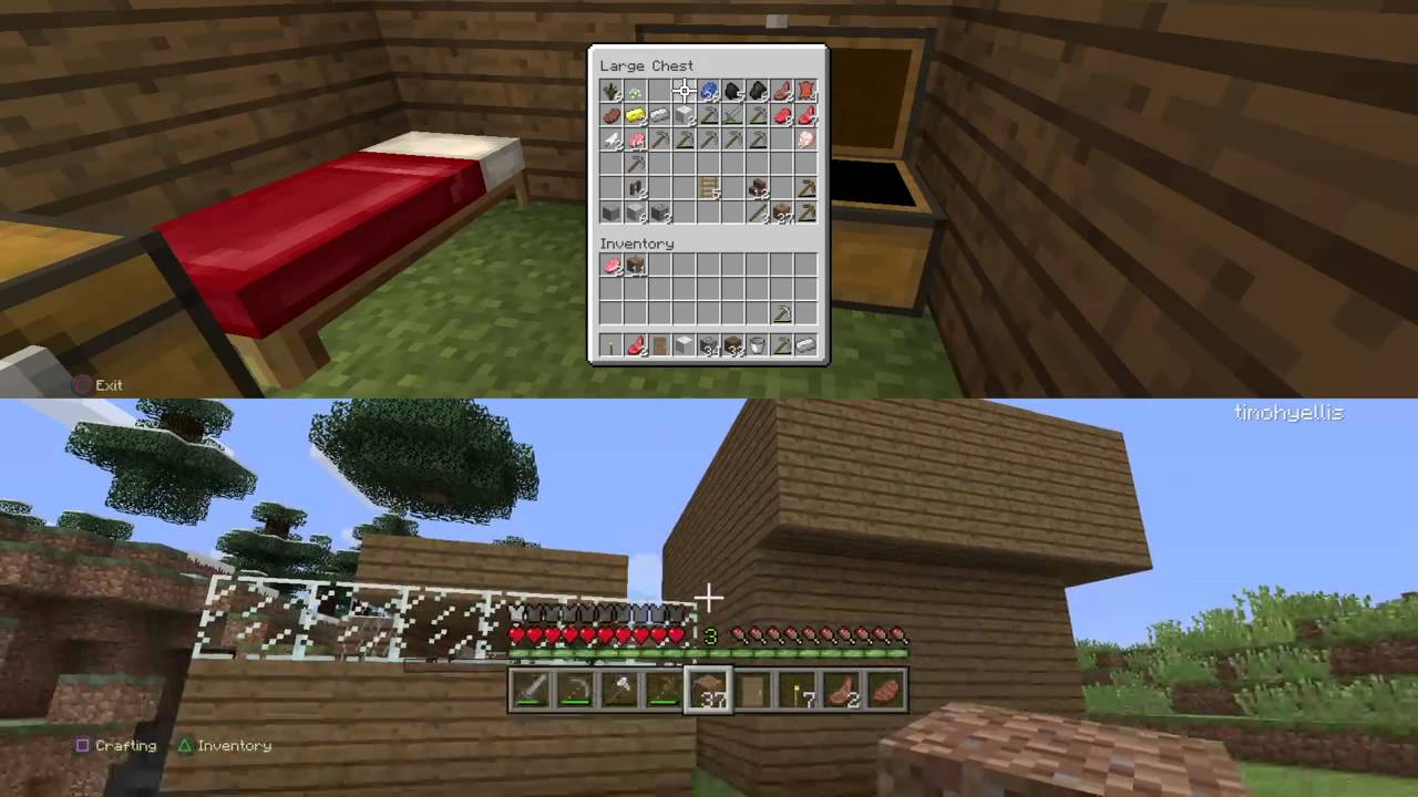 Minecraft with brandon part 2 new house - YouTube
