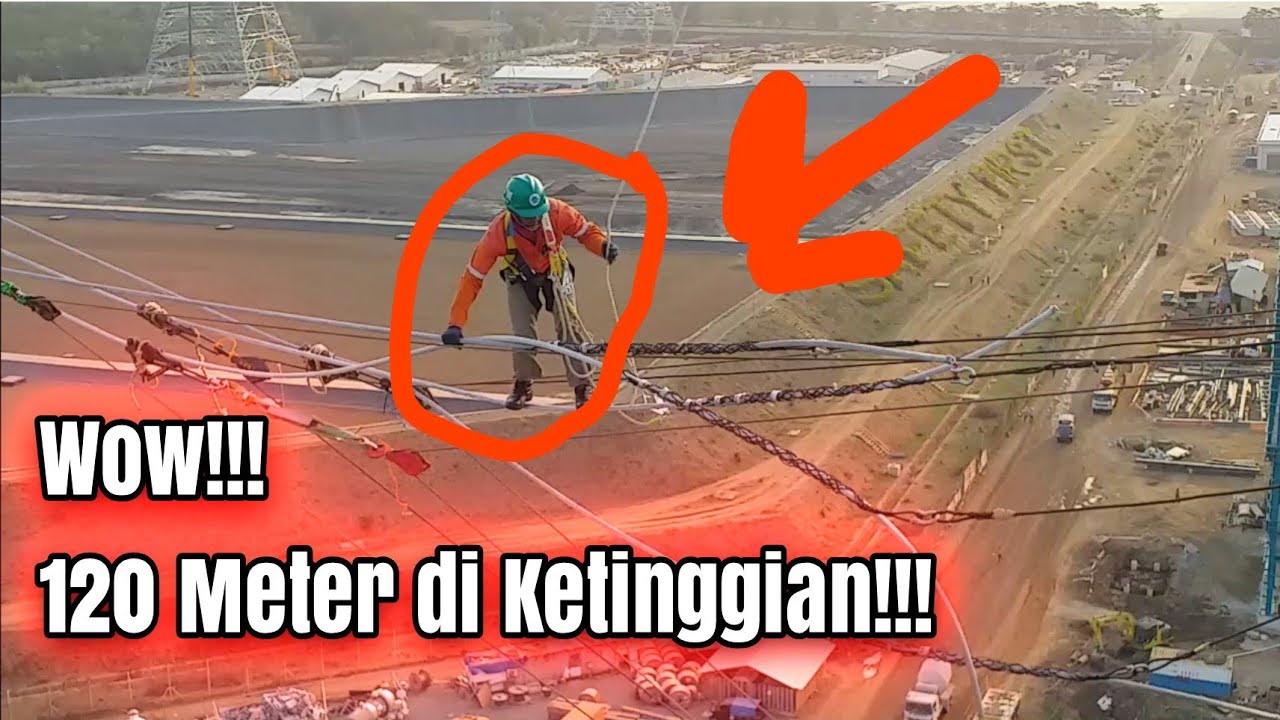 Pemasangan kabel sutet 500KV - YouTube