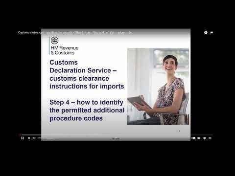 Customs clearance instructions for imports – Step 4– permitted ...