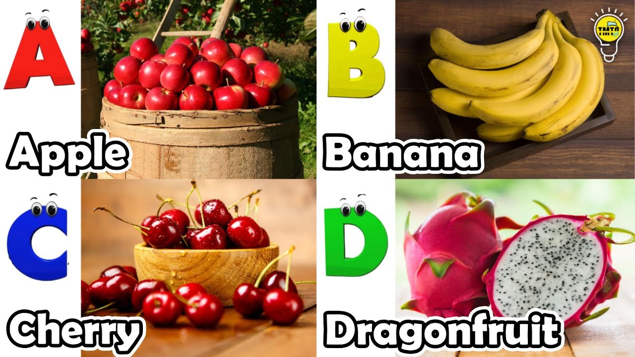 Fruits Alphabet song for Children | Fruit ABC Song | Phonics for Kids ...