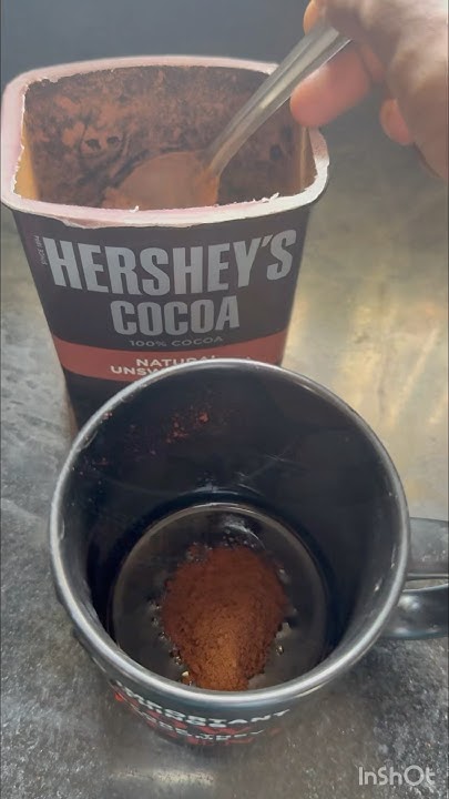 coffee powder + 100% unsweetened cocoa powder + water can offer a ...