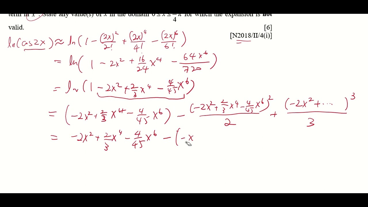 Tutorial 17 Question 6 Maclaurin's Series - YouTube