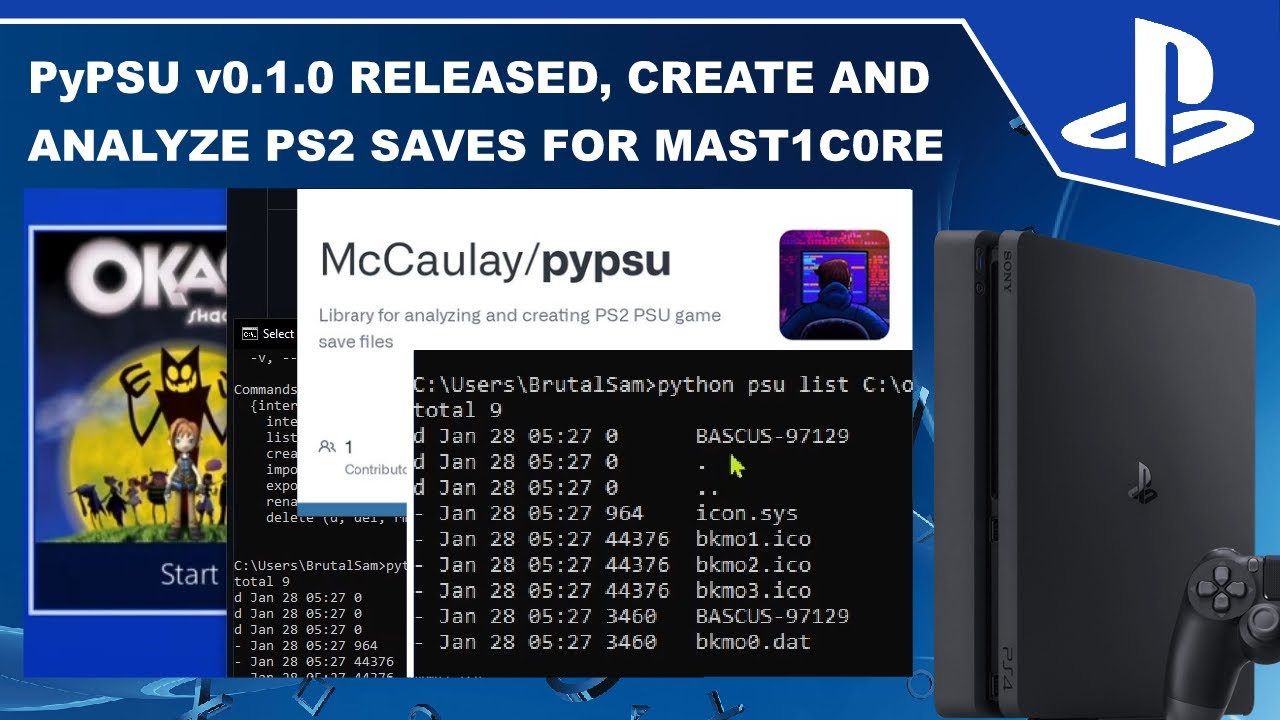 Testing PyPSU v0.1.0, PS2 Saves Editor for Mast1c0re PS4/PS5 Exploit ...