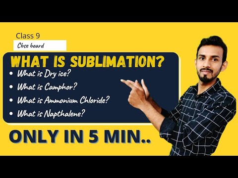 What is sublimation class 9th | what is dry ice - YouTube