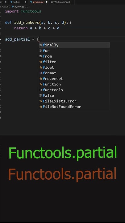 Simplify Your Function Calls With Partial Functions Python Youtube