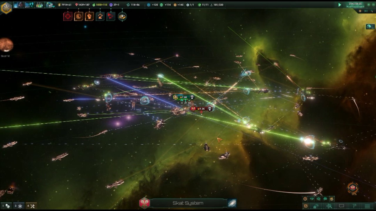 Stellaris Utopia: Epic Space Battle Battleships - YouTube