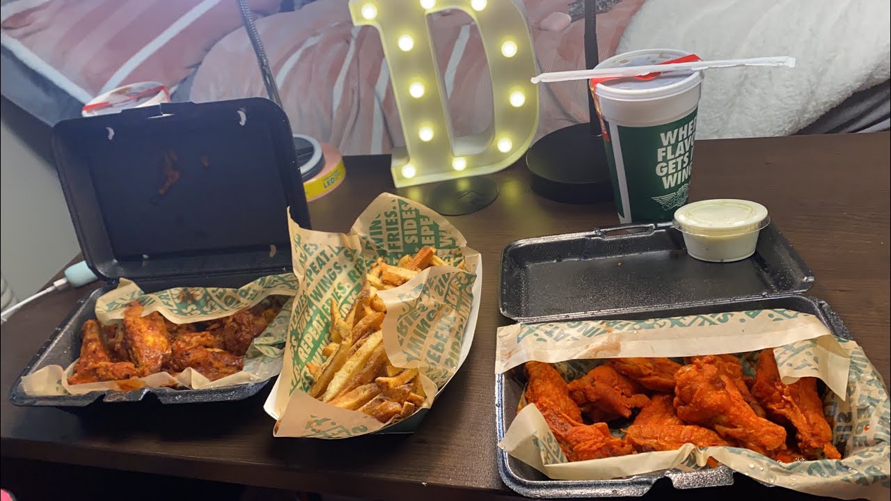 Wingstop Mukbang w/ College Q&A - YouTube
