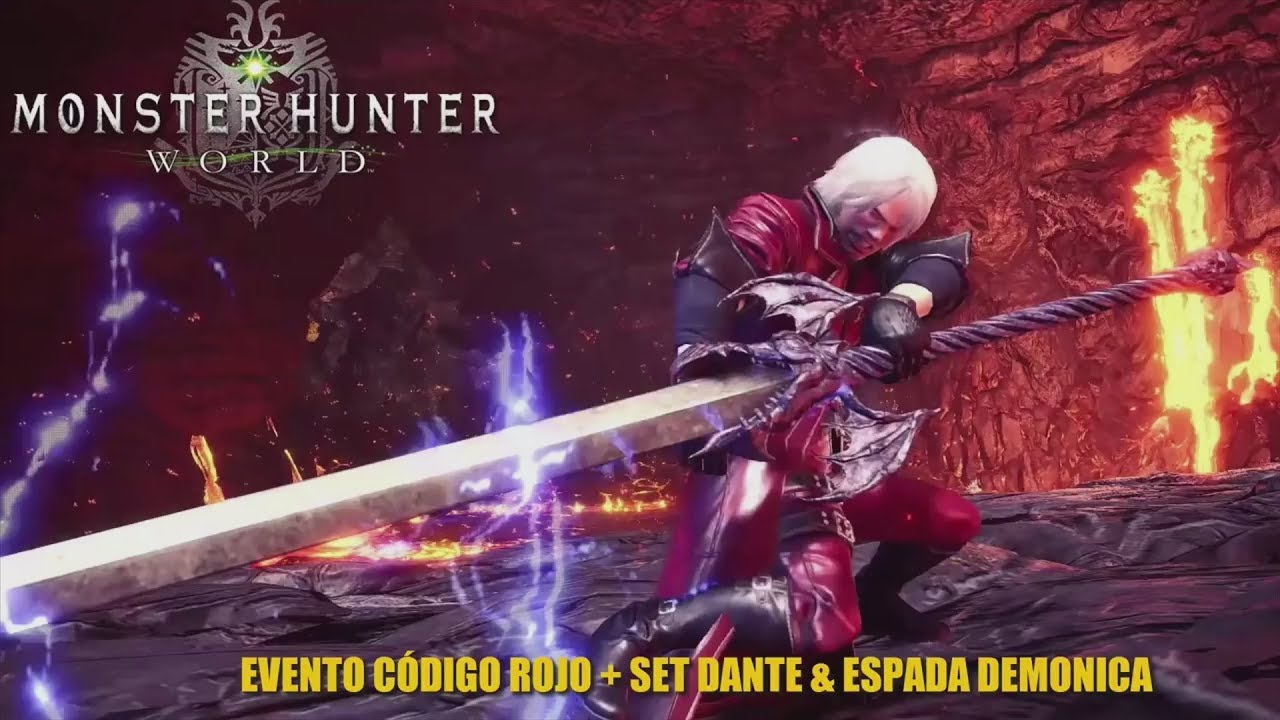 Monster Hunter: World / EVENTO / Código Rojo + Set Dante & Espada ...