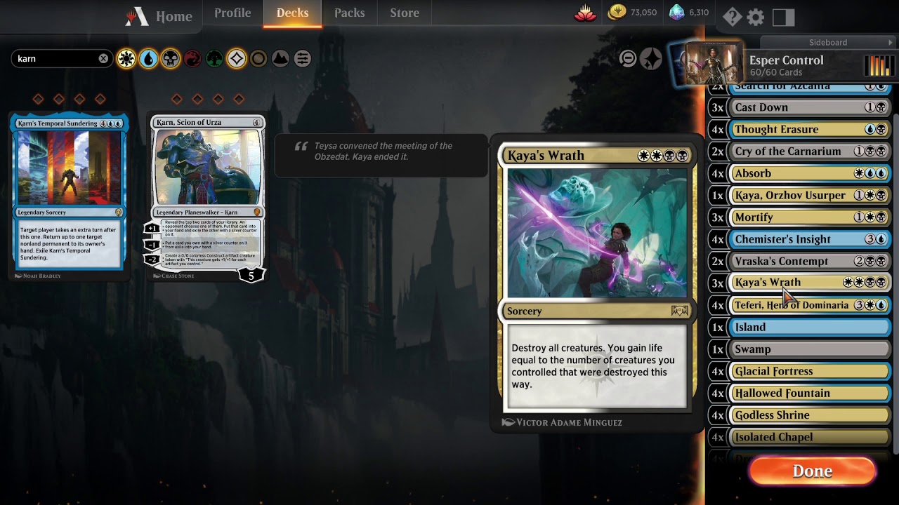 Magic Arena - Esper Control - YouTube