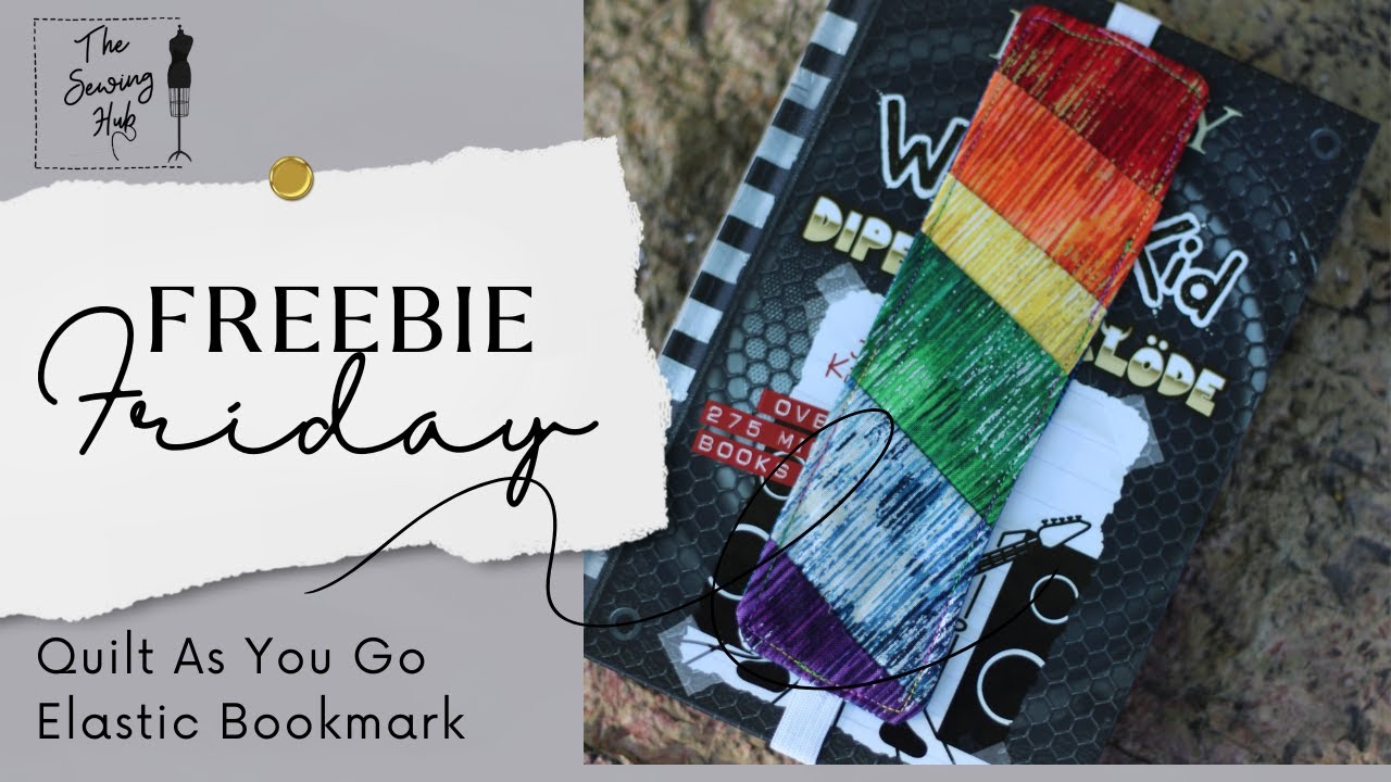 Quilt As You Go Elastic Bookmark Tutorial - YouTube