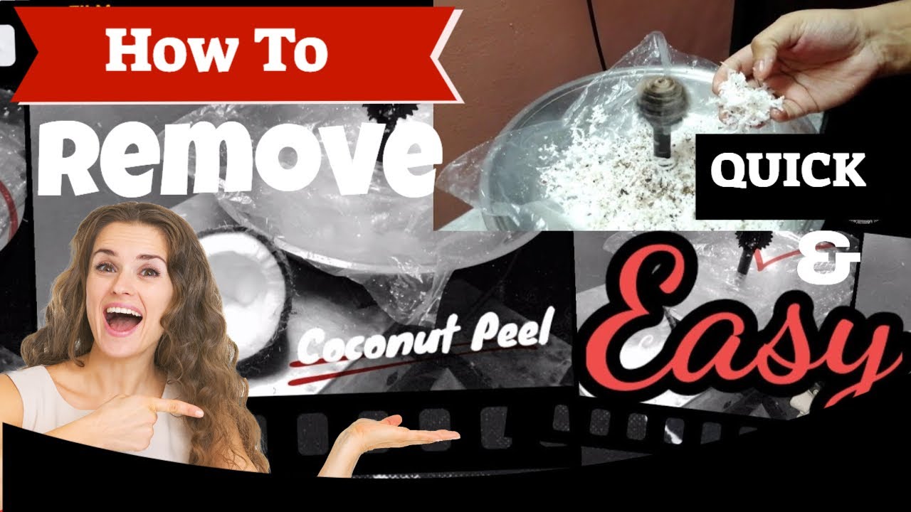 🆕how To Remove Coconut From Shell Easily Video 👉 Remove Coconut Flesh ...