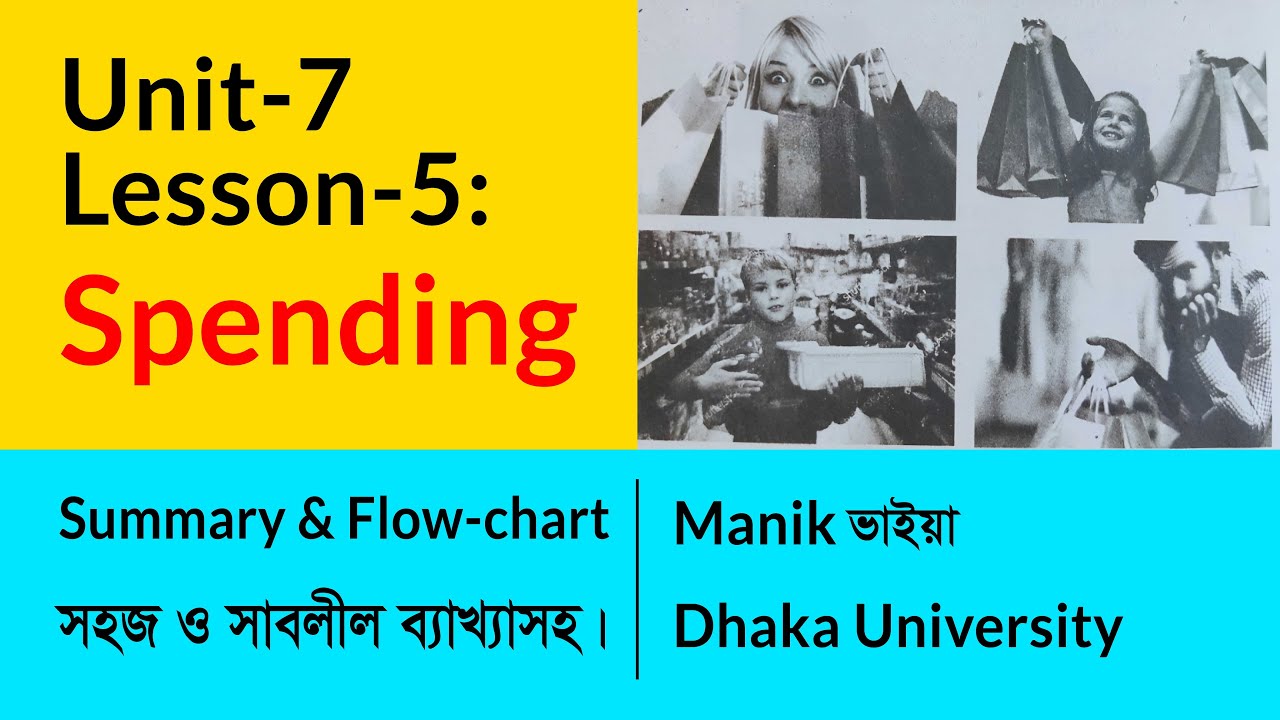 Spending | Unit 7; Lesson 5 | Part:3-Summary, Flow Chart | HSC English ...