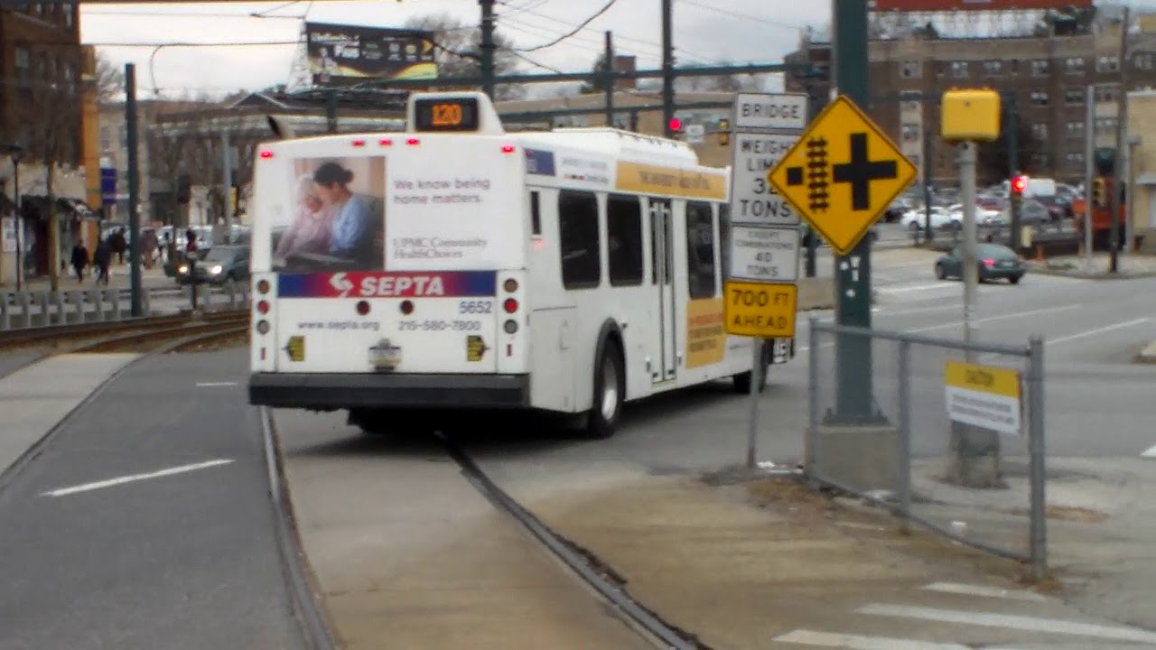 SEPTA BUS: NEW FLYER D40LF 5652 ON ROUTE: 120 - YouTube