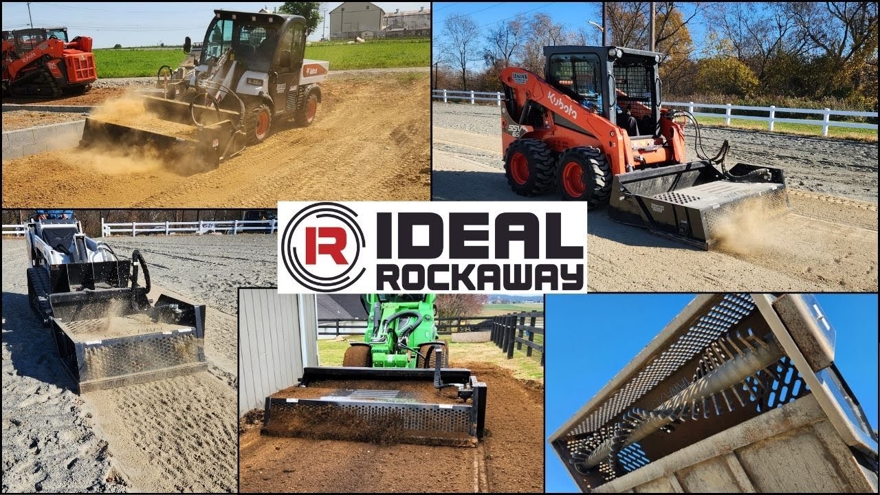 Skid Steer Rock Rake Removes Rocks & Conditions Soil! [Ideal Rockaway ...