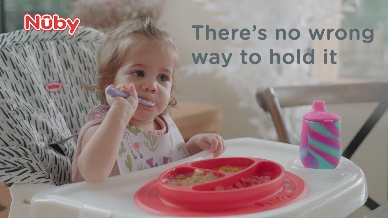 Nuby Baby's First Spoons - YouTube