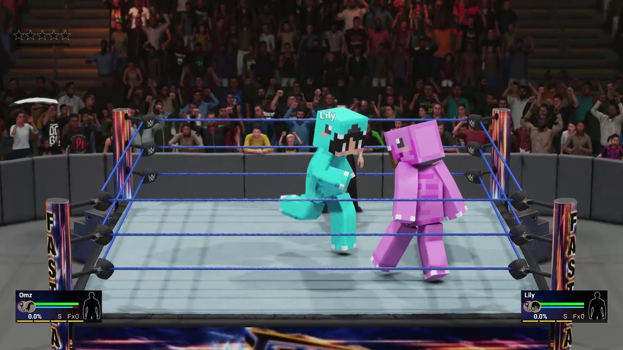 Omz vs lily in Minecraft! - YouTube