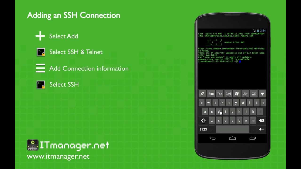 ITmanager.net - Add an SSH/Telnet Connection - YouTube
