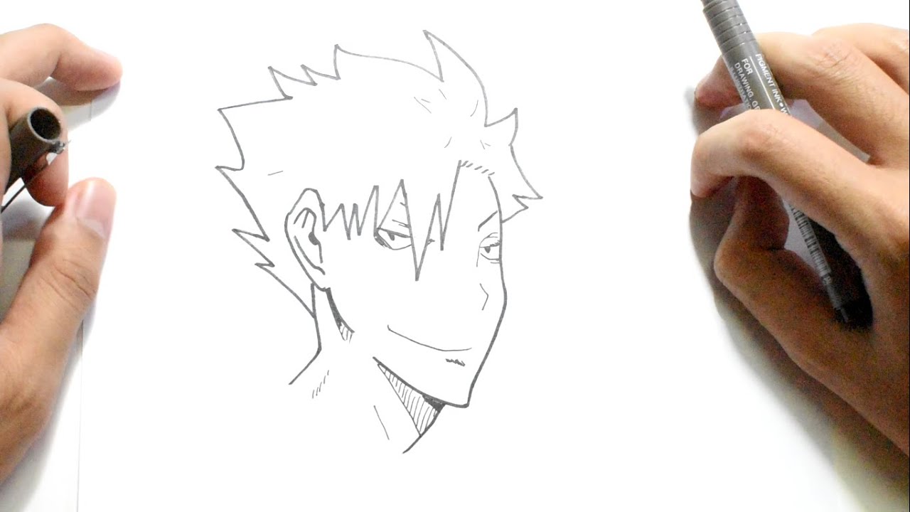 Drawing Kuroo From Haikyuu - YouTube
